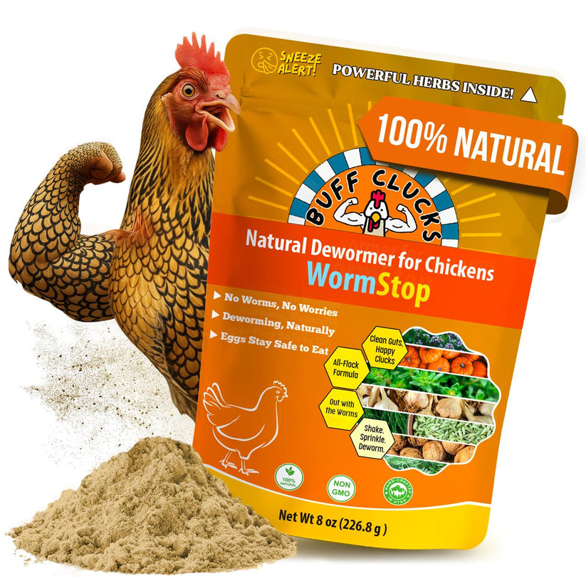 WormStop – Natural Dewormer for Chickens – Buff Clucks